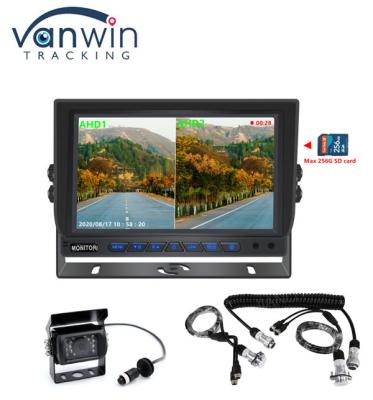 China New Arrival AHD 4CH SD Card 1080P 9inch Quad Monitor All In One Built-in DVR For Truck Bus for sale
