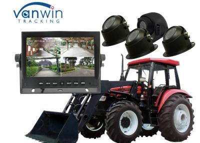 China 7 video 720P del monitor DVR de la pulgada 4CH HD con 4 cámaras para el vehículo agrícola en venta