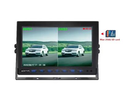 China Hot Sale 9 inch 1024*600 AHD Quad Display Car Truck Security Camera System With Recording Function for sale