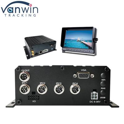中国 HD 1080P H.264 4チャネル モバイル DVR GPS WIFI 車両 バス 自動車 レコーダー 販売のため