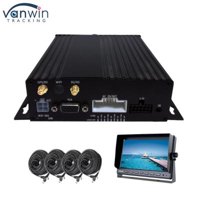 중국 GPS 1080P HD 4CH 모바일 DVR SD 카드 Samrt WIFI 버스 차량 디지털 비디오 레코더 판매용
