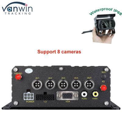 China 1080P H265 DUAL SD-Karte 8 Kanäle Mobile DVR mit HDD Max 2TB für Taxis zu verkaufen