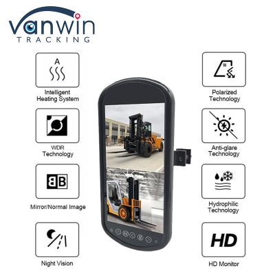 Cina 7 pollici 2 canali HD 1 Way Audio Input Car Monitor Retrovisore Specchio Alto Digitale Nuovo pannello in vendita