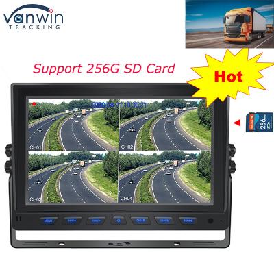 China 7 Inch Realtime GPS 4G AHD 4CH Monitor TFT Car Monitor Display for Car Bus Truck for sale