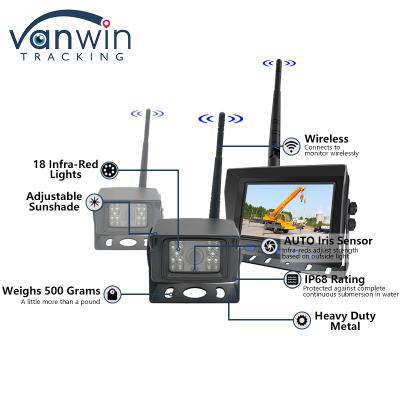 China 7 Inch AHD Digital Wireless Rearview System Truck Reverse Camera Wireless TFT Car Monitor for sale