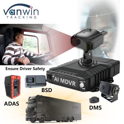 China H.265 8CH HDD DVR Móvel Avançado Condução DSM ADAS BSD AI Sistema de Monitoramento de Sensor Pedestre à venda