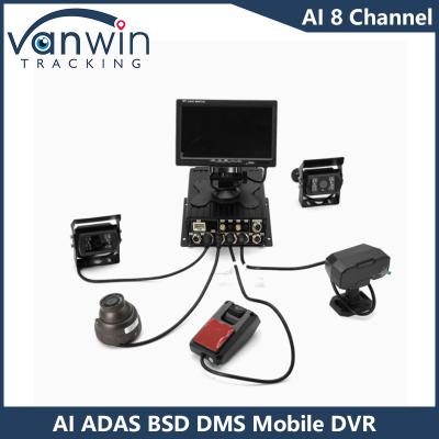 中国 H.265 8CH HDD モバイル DVR 高度運転 DSM ADAS BSD AI歩行者センサーモニタリングシステム 販売のため