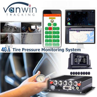 China 4CH 4G Wireless Real Time Truck MDVR mit 6-24 Rädern Digitales Reifendruckmesssystem zu verkaufen