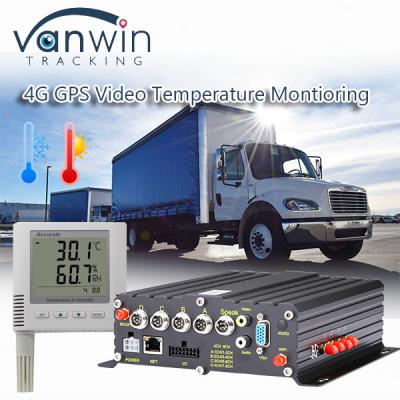 China Freezer Truck Temperature Monitoring System 4G Vehicle GPS MDVR All In One Solution for sale