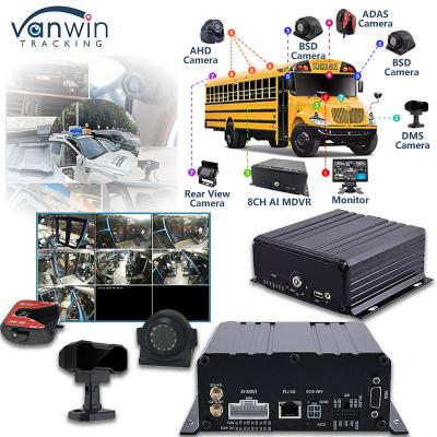 中国 8CH AI モバイル DVR ADAS DMS BSD 機能 MDVR 高級車両セキュリティソリューション 販売のため