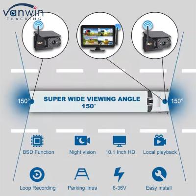 China 10.1 Inch Car Monitor Solar Power Wireless Surveillance CCTV System Camera Security for sale