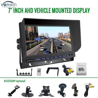 Chine Moniteur AHD 4 canaux 7 pouces Full HD1080P MDVR Moniteur de voiture à écran partagé pour véhicule à vendre