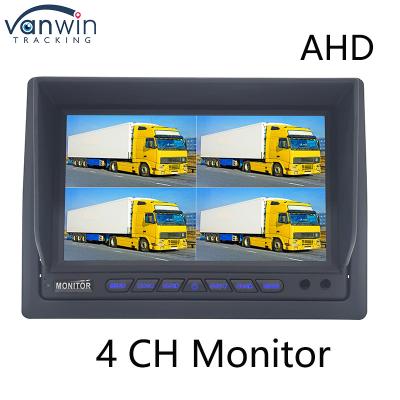中国 AHDモニター 4チャンネル 7インチ フルHD1080P MDVR スプリットディスプレイ 自動車モニター 販売のため