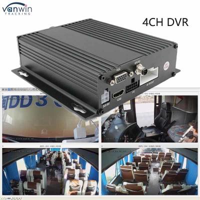 中国 1080P AHD リモコン カー バス RV 3G 4G GPS モバイル HD 4CH DVR ビデオレコーダー 販売のため