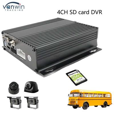 China 4 Channel AHD 1080P SD Card 256G Mobile DVR With USB VGA Portfor Truck Security DVR Recorder for sale