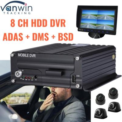 China Advanced 8CH AI HDD DVR mit ADAS DMS BSD 4G GPS für die Überwachung der Fahrzeugsicherheit zu verkaufen