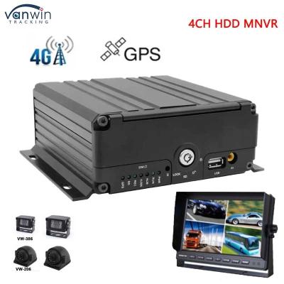 중국 4 채널 모바일 NVR 1080P 원격 3G 4G GPS 와이파이 차량 버스 트럭 네트워크 모니터링 판매용