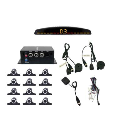 China 16 Sensors Car Parking Monitor System Backlight LED Parking Sensor for Reverse Backup Aid Voltage 12-36V for sale