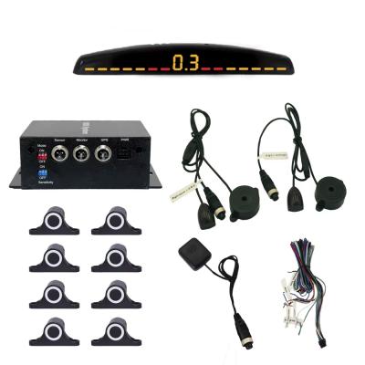 China 16 Sensors Car Parking Monitor System Backlight LED Parking Sensor for Reverse Backup Aid Voltage 12-36V for sale