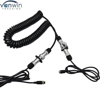 China 4Pin Waterproof Trailer Cable 12V Electronic Wire Camera for Double Truck Bus Tractor Rear View Cameras for sale