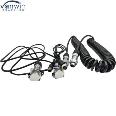 China 4Pin Waterproof Trailer Cable 12V Electronic Wire Camera for Double Truck Bus Tractor Rear View Cameras for sale