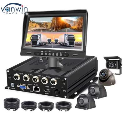 China 1080P 4CH MDVR Digital Video Recorder with 4G SIM WiFi GPS Video Vehicle Truck CCTV Camera System DVR for sale