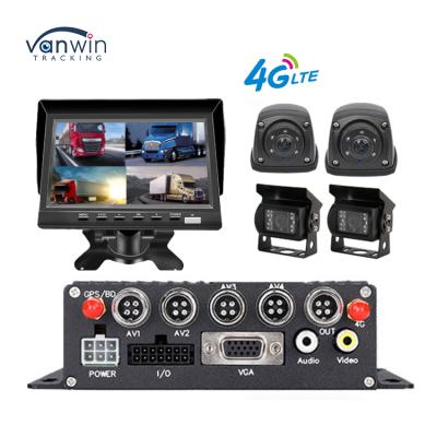 China Professional 4CH 1080P MDVR For Trucks With 7" Monitor  4G/GPS Waterproof Camera & Reverse Aid - All-In-One Fleet Management Solution for sale