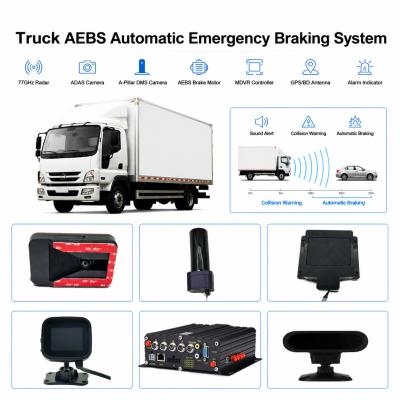 China Vehicle Automatic Emergency Braking System Truck Collision Avoidance AEBS with ADAS+DMS for sale