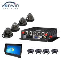 China 4 Channel Mobile DVR  with GPS Tracker and 1080P Car Camera for Bus Security System for sale