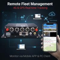 China 4 Channel Mobile DVR  with GPS Tracker and 1080P Car Camera for Bus Security System for sale