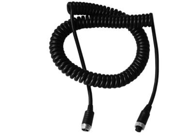 China 4 Pin 6.0MM M12 Male To Female 7m Spring Extension Cable for sale