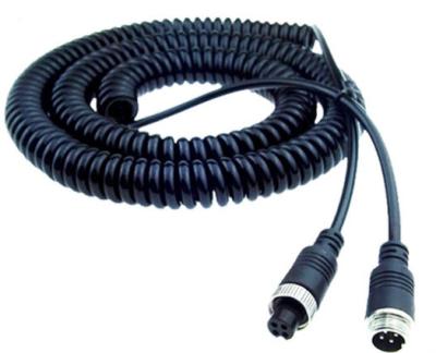 China 4 Pin 6.0MM M12 Male To Female 7m Spring Extension Cable for sale
