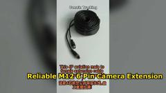 4P aviation male to female extension cable