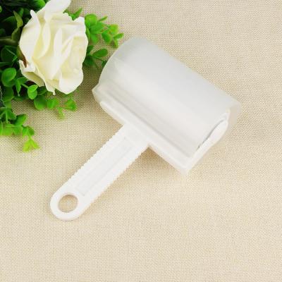 China Sticky Vertical White Washable Disposable Plastic Lint Roller for sale