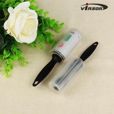 China Sticky paper cloths cleaning pocket foldable mini lint roller handle for sale