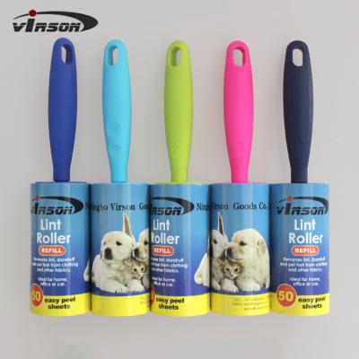 China Sticky Vertical  Washable Disposable Plastic Lint Roller for sale