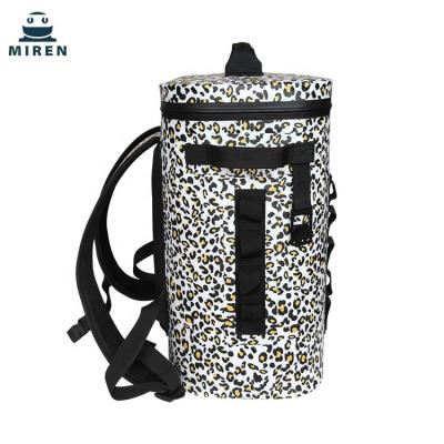 China Leopard Portable 25L Large Beer Cooler Refrigerated Bag Cooler Backpack for sale