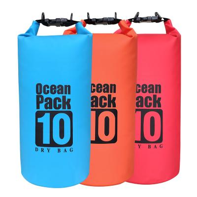 Cina Borsa asciutta resistente all'acqua morbida in PVC 500D 10 litri per ODM sportivo da pesca in vendita