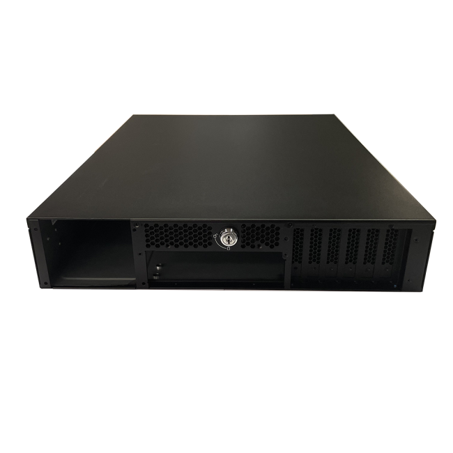 2U rackmount server chassis front view