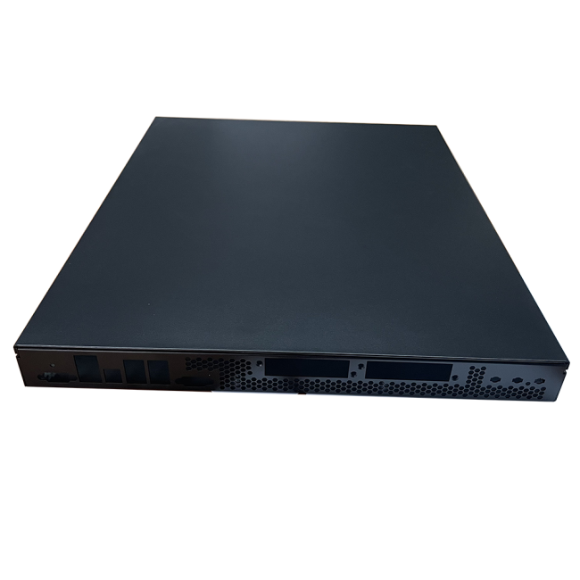 19 inch rack case 1U enclosure rear view