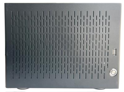 China 6 Bay Household NAS Storage Server Chassis met zwart aluminium legering paneel behuizing Te koop