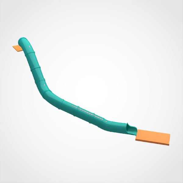 Quality Slippery Materials Playground Tube Slides Multi Colored Commercial Spiral Slide for sale