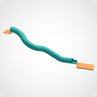 China Slippery Materials Playground Tube Slides Multi Colored Commercial Spiral Slide for sale