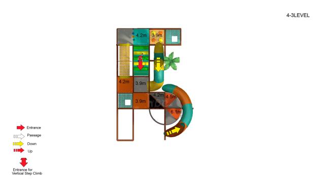 Children enjoying obstacle course section