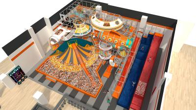 중국 미끄럼틀과 볼 풀이 있는 어린이용 맞춤형 실내 놀이 구조 판매용