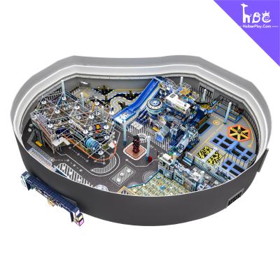 중국 슬라이드와 올라가는 벽을 가진 아이들을 위한 맞춤형 실내 놀이 구조 판매용