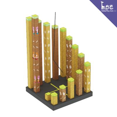 중국 어린이 및 성인을 위한 자동 빌레이 시스템이 있는 실내 암벽 등반 벽 판매용