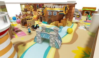 中国 海賊船屋内プレイグラウンド、ソフトパッド構造 販売のため