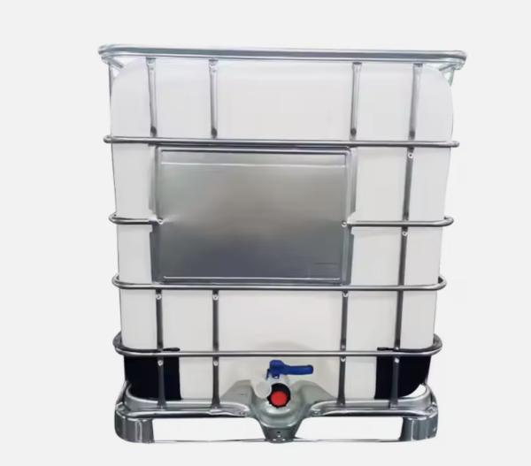 Quality Water IBC Tote Mixer Tank Agitator 330 Gallon Liquid Storage Bulk Container for sale