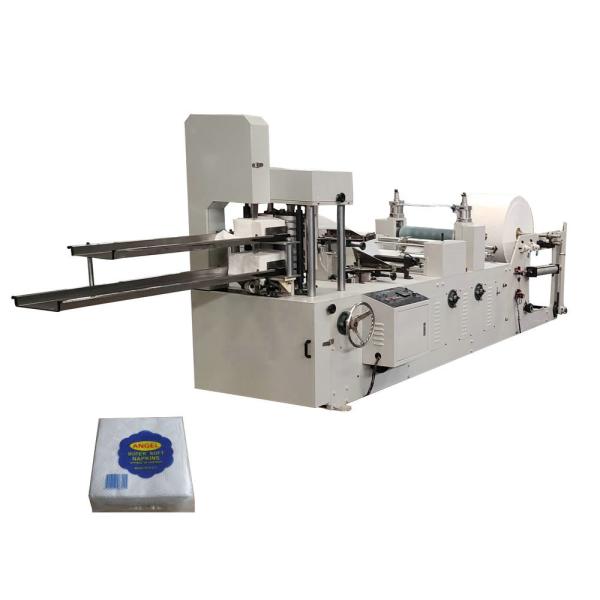 Quality Automatic Two Decks Napkin Tissue Folding Machine With Color Printing for sale